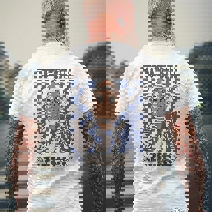 Usa Football Vibes Balls Funday Sunday Game Day Checkered Men's T-shirt ...