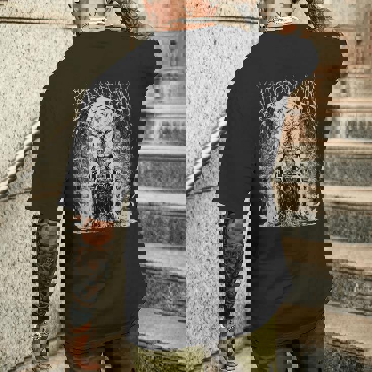 Baphomet Occult Satan Goat Head Tarot Card Unholy Horror Men's T-shirt ...