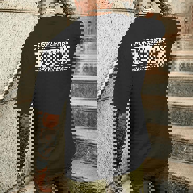 Butch Personal Name First Name Butch Men's T-shirt Back Print | Mazezy