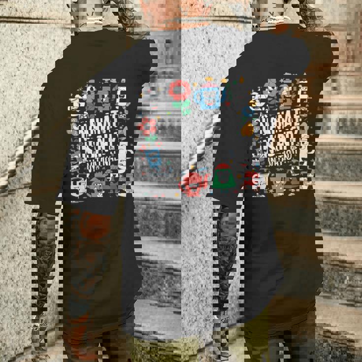 Creator Ink Inanimate Insanity Black And White Men's T-shirt Back Print ...