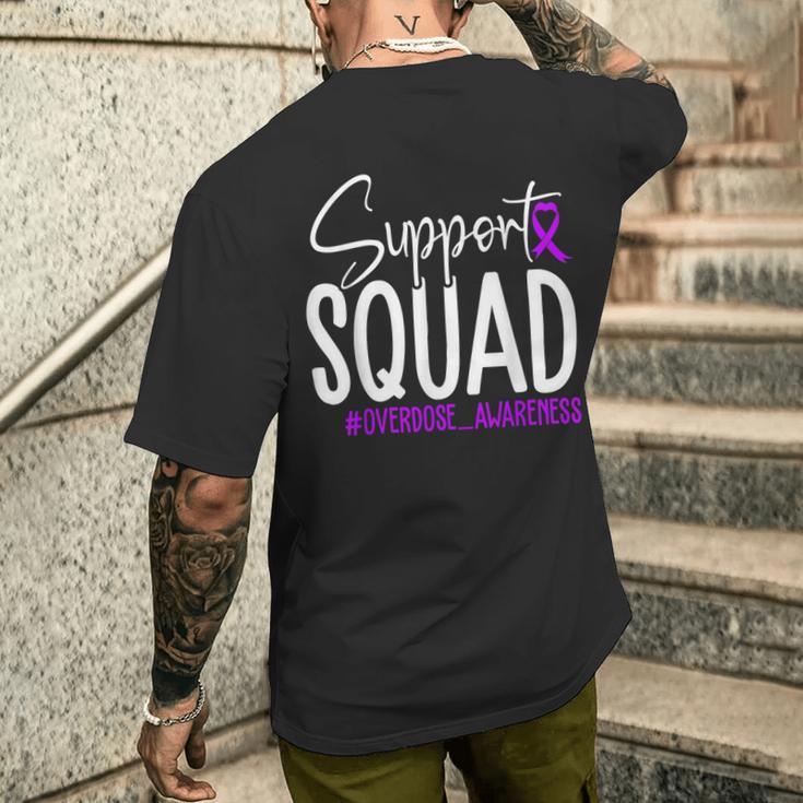 Enough End Overdose Overdose Awareness Support Squad Men's T-shirt Back ...