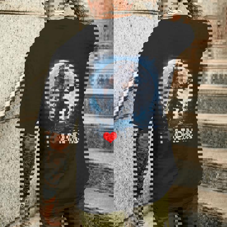 Cringe Werewolf Wolf Meme I Heart Alphas I Love Alphas Men's T-shirt ...