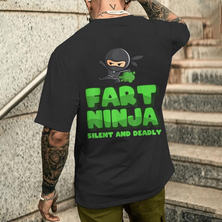 Fart Birthday For Fart Ninjas Men's T-shirt Back Print - Monsterry