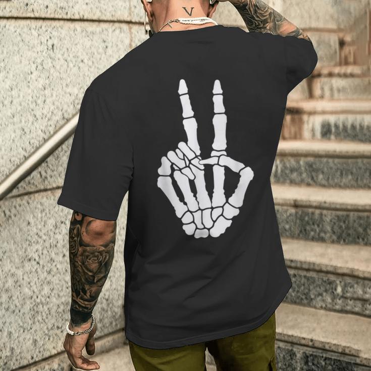 Skeleton hand peace sign tattoo - Bronctattooaus.com