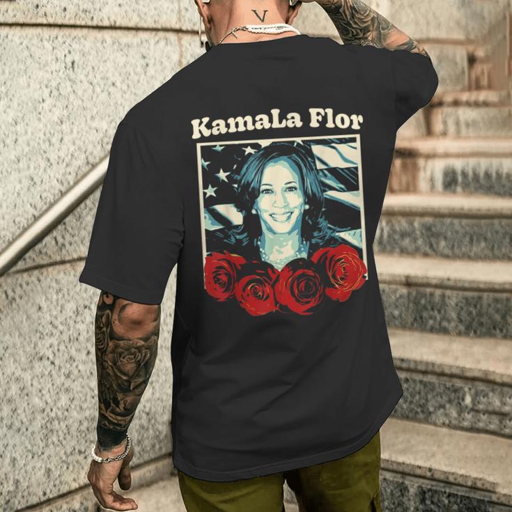 Kamala Flor Todos Con Kamala Harris Latinos For Kamala Men's T-shirt ...