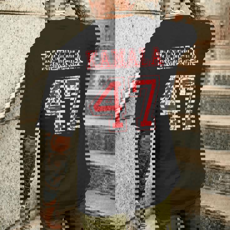 Kamala Harris 47 Th President Usa America 2024 Election Men's T-shirt Back Print | Mazezy