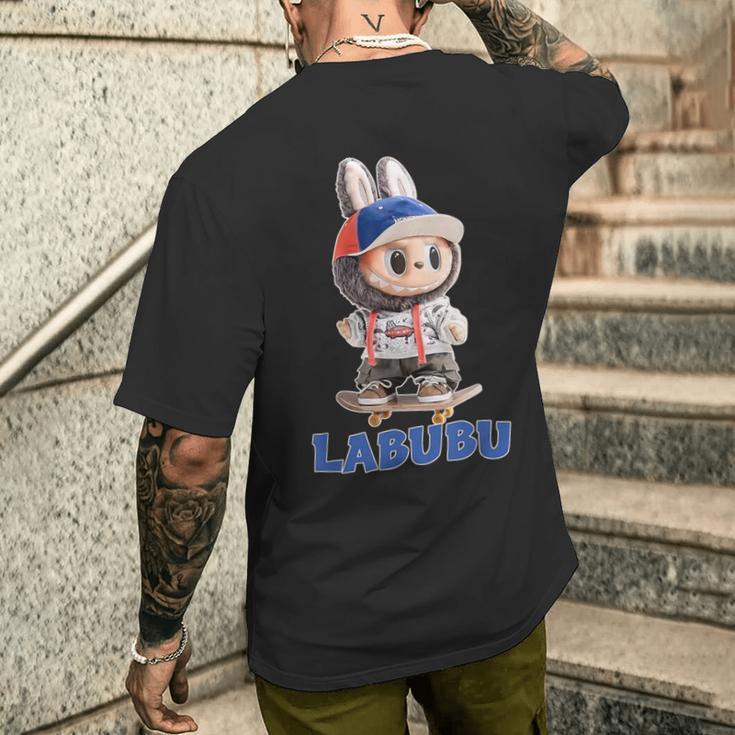 Labubu Lover Cute Labubu Party Meme Men's T-shirt Back Print | Mazezy