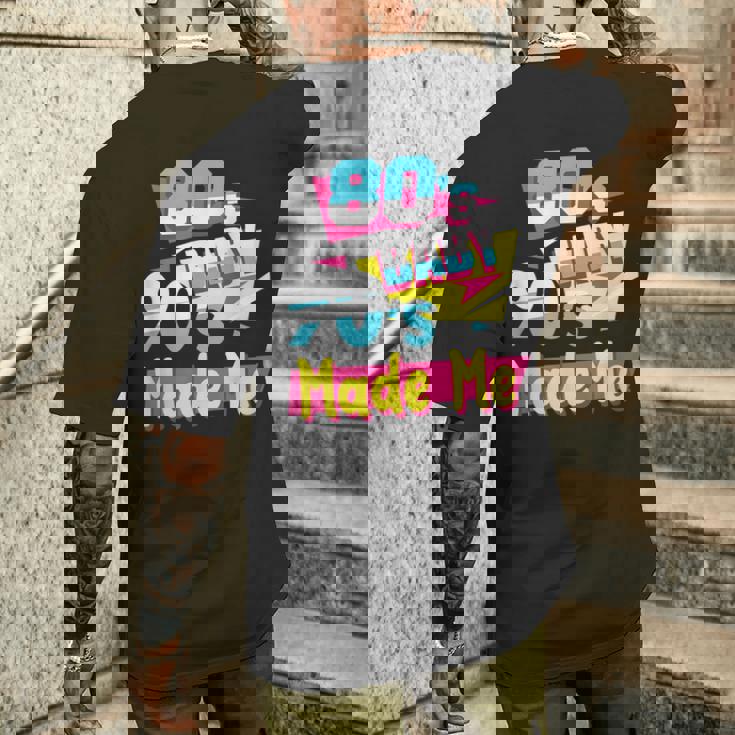 Los Años 80'S Baby 90'S Made Me Retro Nostalgia De Los 80 Camiseta Hombre Estampado Espalda ...