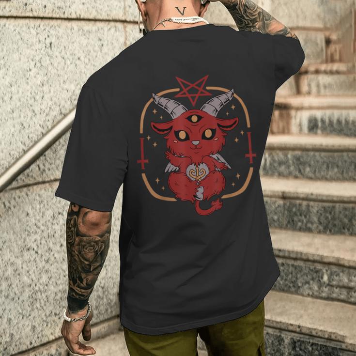 Lucifer Sigil Satan Satanic Goat Cute Goth Baby Baphomet Men's T-shirt ...