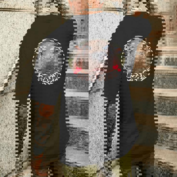 Moo Deng Bouncy Pig In Thai Picture The Cute Baby Hippo Men's T-shirt ...