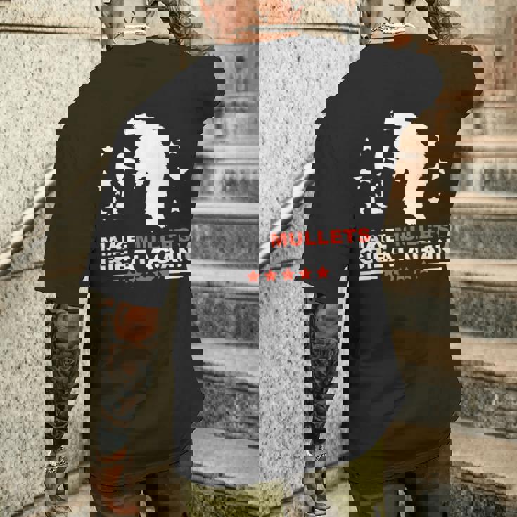 Make Mullets Great Again Vintage 80S Mullet Hair Party Usa Men's T ...