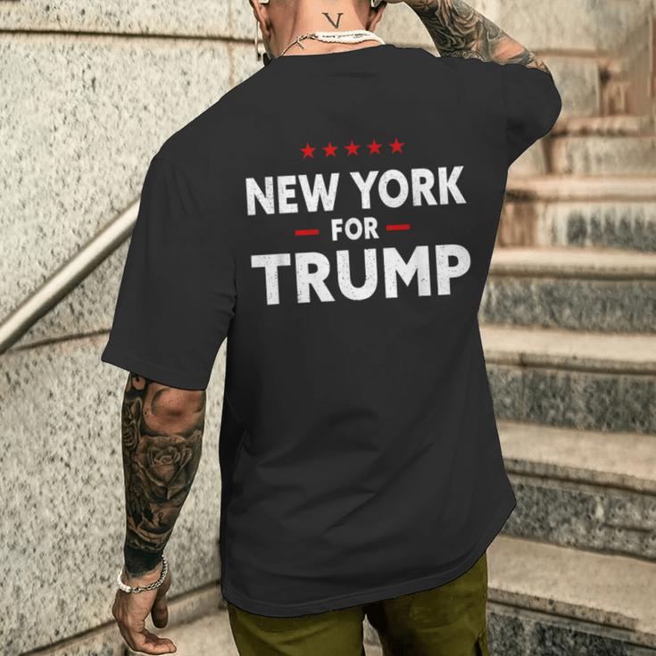 New York For Trump 2024 47Th President Of The Usa Men's T-shirt Back ...