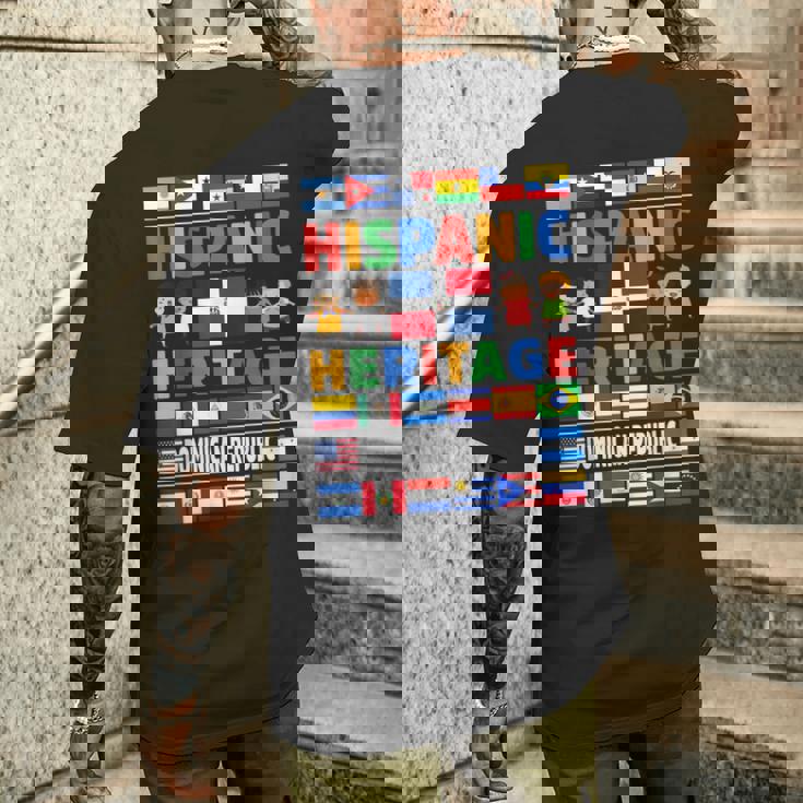 Hispanic Heritage Month Dominican Republic Flag Latino Flag Men's T ...