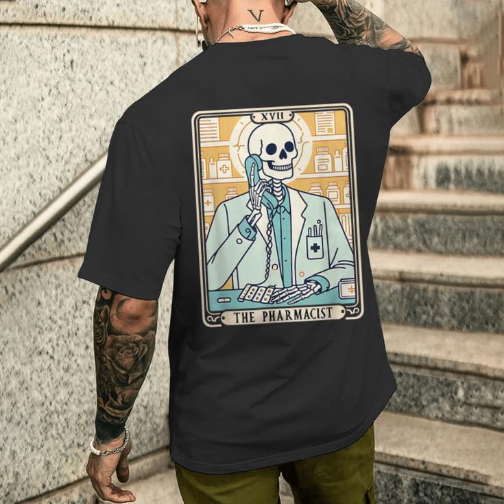 The Pharmacist Pharmacy Tech Tarot Card Skeleton Pharmd Men's T-shirt ...