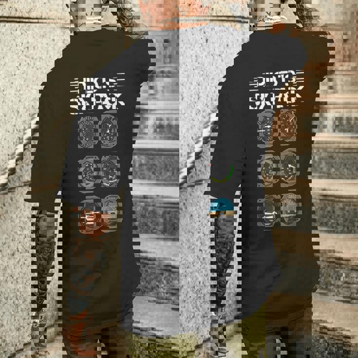 Pilot's Six Pack Diseño De Tablero De Control Deuelo Y Aviones Camiseta ...