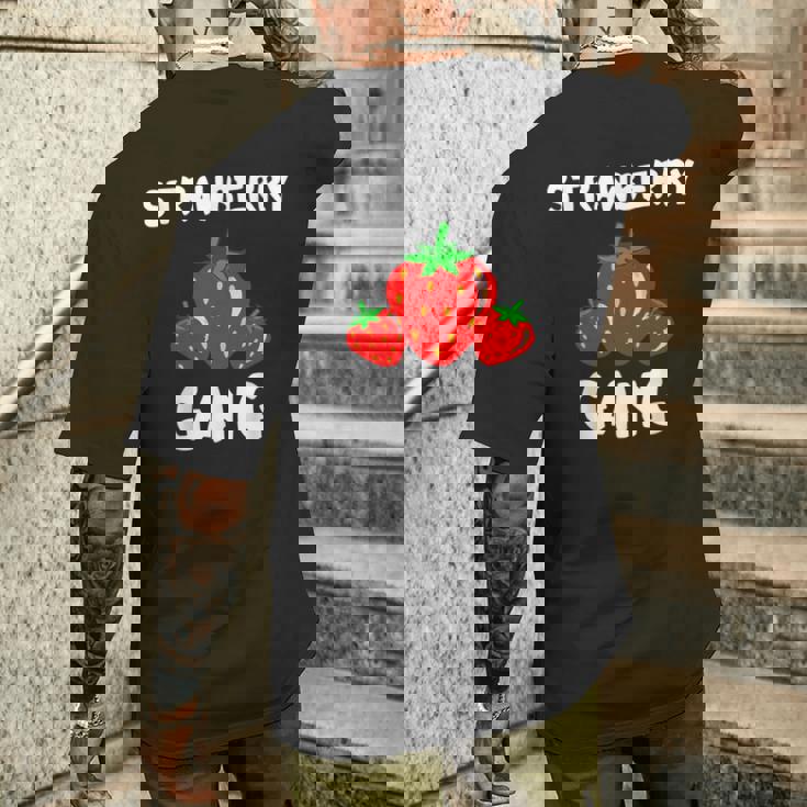 Strawberry Gang Sweet Summer Fruits Strawberry Picker Team Men's T ...