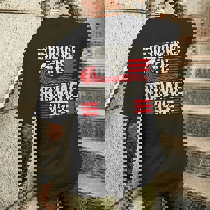 I Survived The Red Wave 2024 Men's T-shirt Back Print | Mazezy