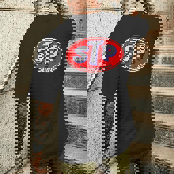 Vintage Retro Stp Motor Oil Metal Sign Racing Bikes Cars Men's T-shirt ...