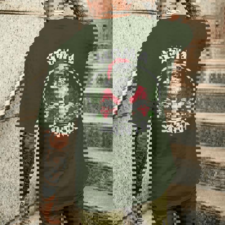 Sigma Claus Vintage Cool Santa Meme Sigma Christmas Men's T-shirt Back ...