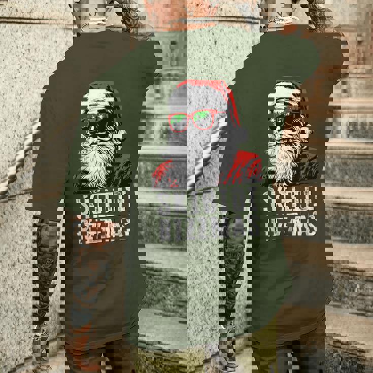 Skibidi Rizzmas Christmas Rizz Santa Claus Charisma Kid Cool Men's T-shirt Back Print | Mazezy