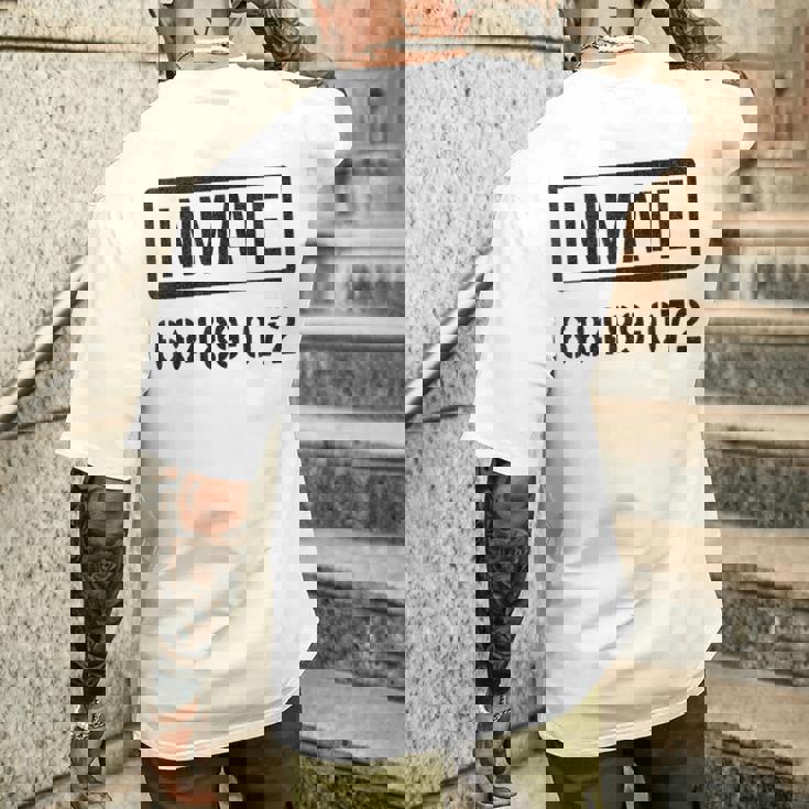 Fun Prison Or Jail Inmate Prisoner Number Halloween Costume Men's T ...