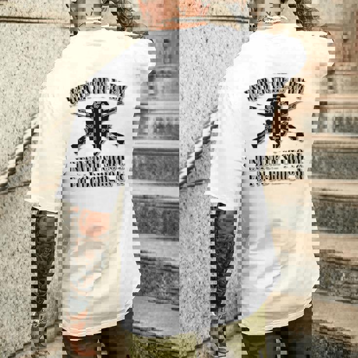 US Army Infantry School Front Men's T-shirt Back Print - Monsterry