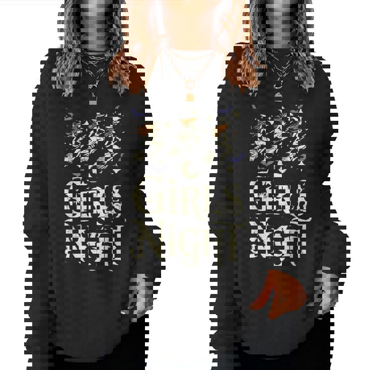 Girls Night Out Witch Halloween Costume Girl Women T-shirt | Mazezy