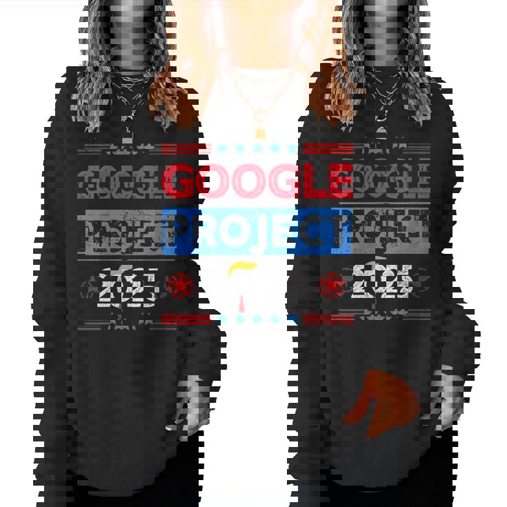Google Project 2025 Retro Women Sweatshirt - Monsterry