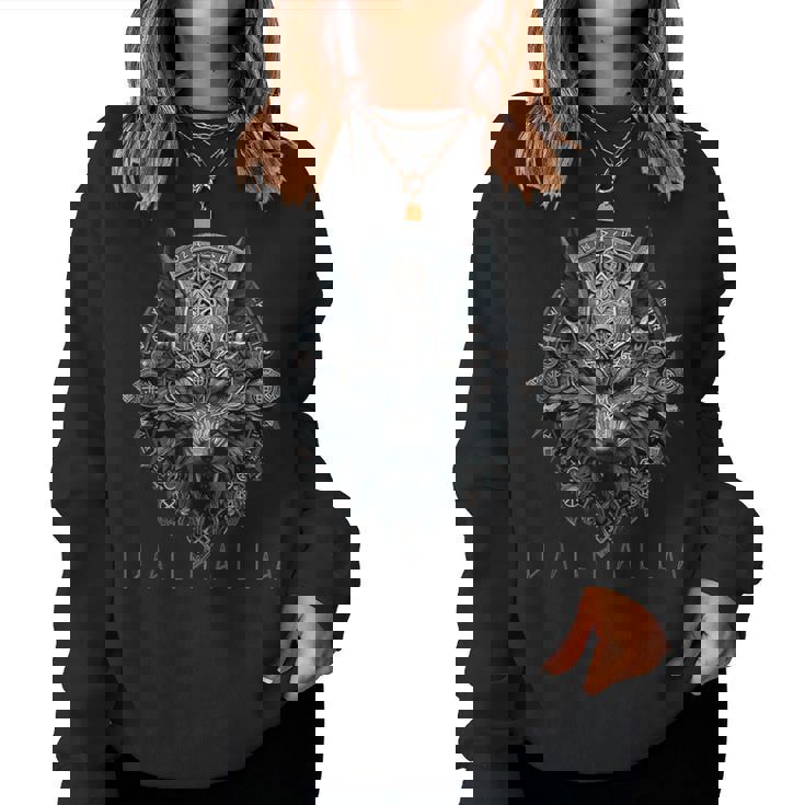 Valhalla Wolf Mask Odin Runes Norse Compass Viking Women Women ...