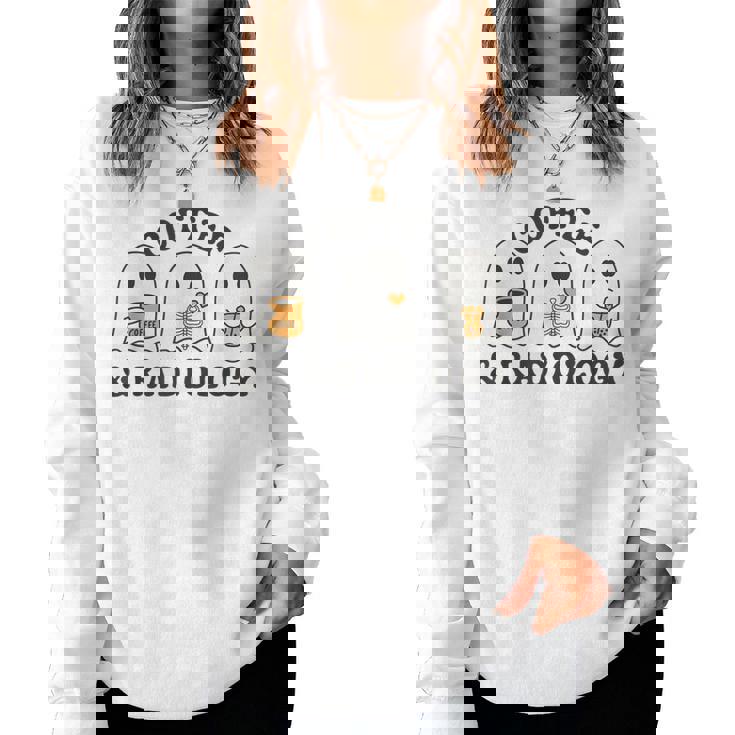 Coffee Radiology Skeleton Halloween Cute Ghost Rad Tech Women ...