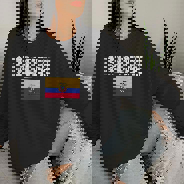 Chucha Ecuador Bandera Ecuatoriana Chucha Sudadera Mujer - Regaloses