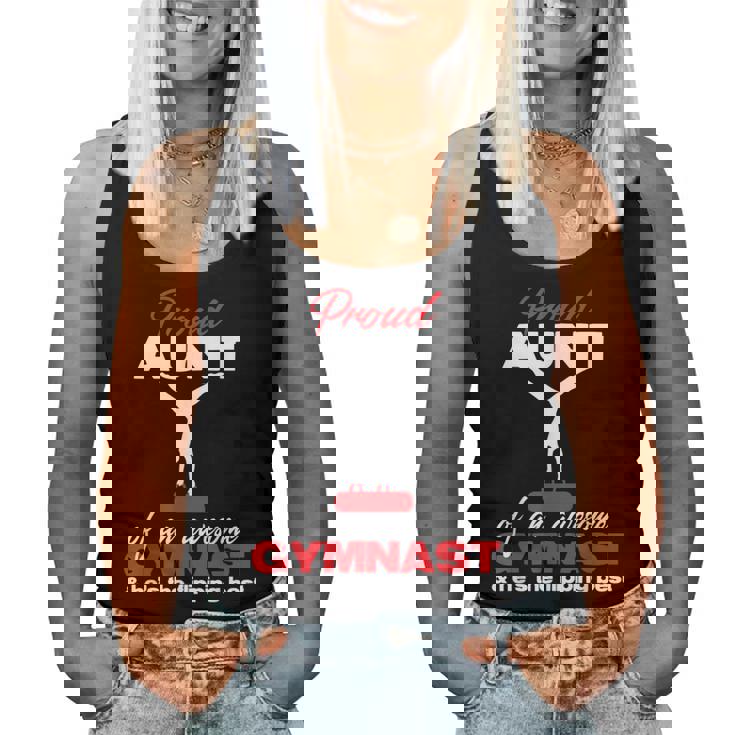 Proud Aunt Of An Awesome Boy Gymnast Pommel Horse Meet Women Tank Top ...