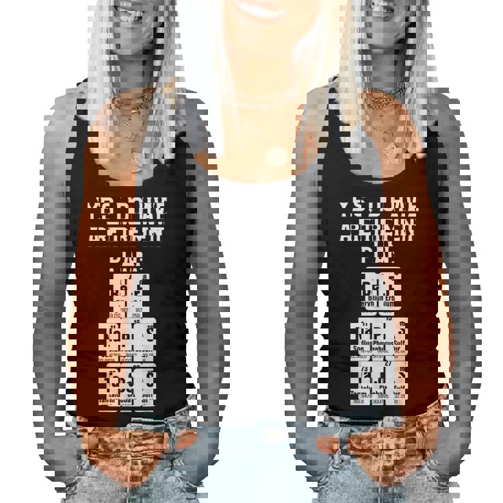 Retired Science Teacher Plan Beer School Retirement Women Tank Top ...