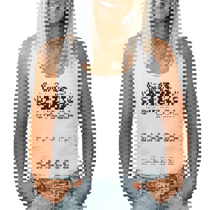 Class Of 2043 Grow With Me Handprint Pre-K 12Th Grade Women Tank Top ...