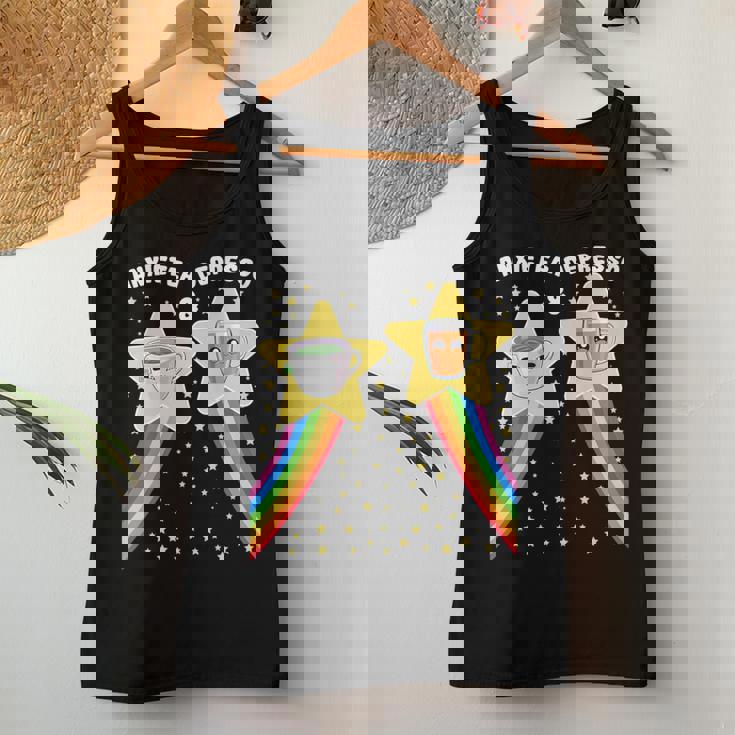 Anxiety Depression Rainbow Kawaii Chibi Anxietea & Depresso Women Tank ...