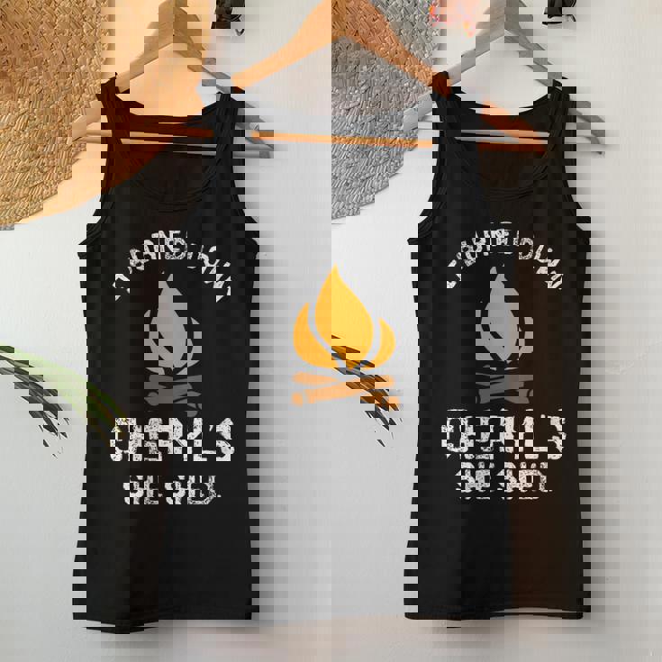 Burned Down Cheryls She Shed Women Tank Top - Monsterry