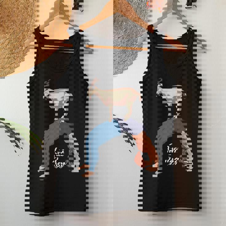 Farmer Goat Yoga Pose Woman Bending Yogi Bridge Asana Women Tank Top ...