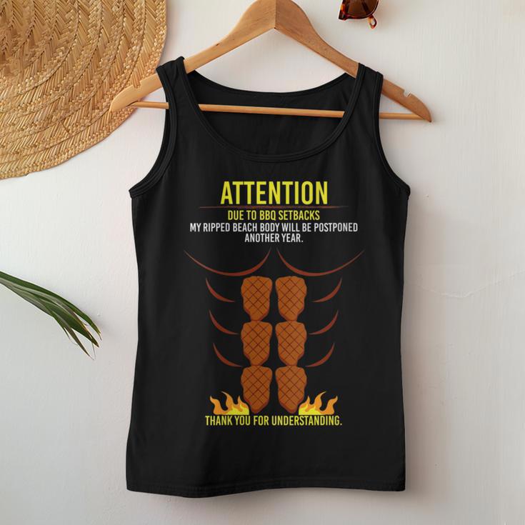 Ripped Barbecue Beachbody Steak Sixpack Quote Bbq Grill Women Tank Top ...
