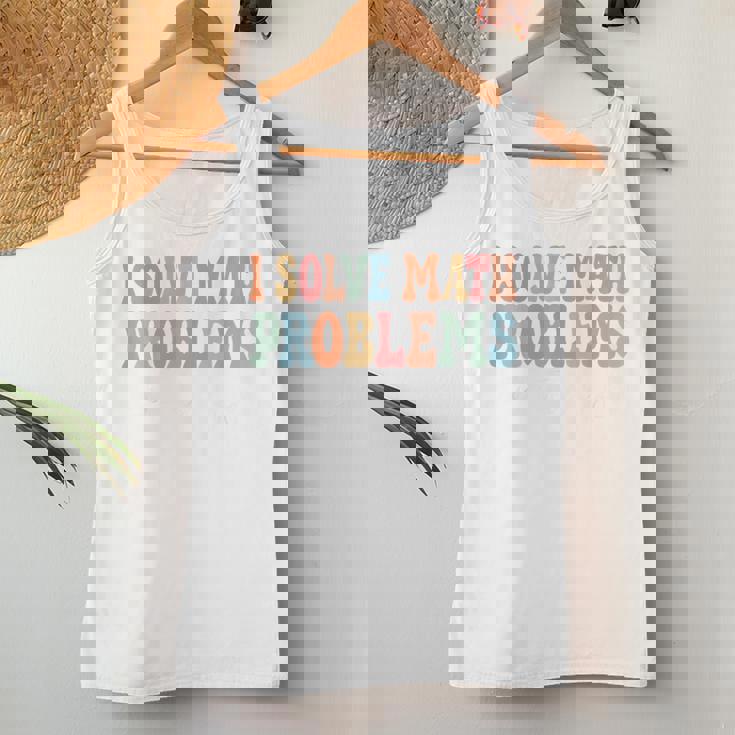 Problem Solver Math Mathematics Back To School Math Teacher Women Tank ...