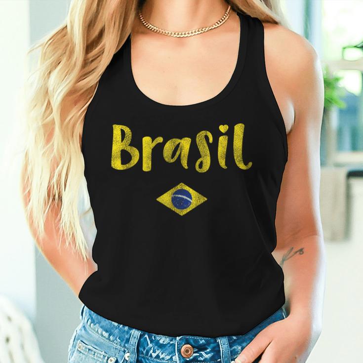 Brazilian Flag Of Brazil Souvenir For And Girls Brasil Women Tank Top ...