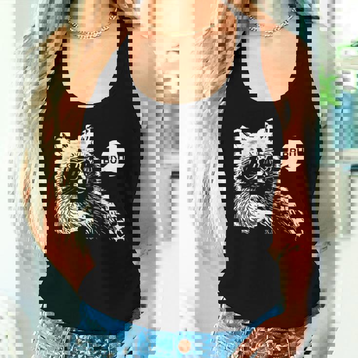 Bruh Raccoon Trash Panda Lover Racoon Meme Ns Slang Women Tank Top | Mazezy