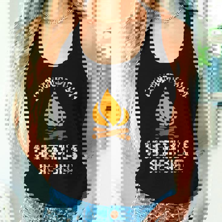 Burned Down Cheryls She Shed Women Tank Top - Monsterry