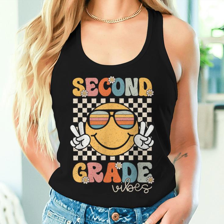 Second Grade Vibes Smile First Day Of School 2Nd Grade Team Women Tank ...