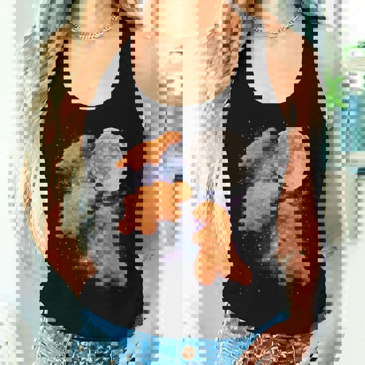 Three Chicken Nuggets Howl At Moon Parody Dino Nugget Women Tank Top - Monsterry