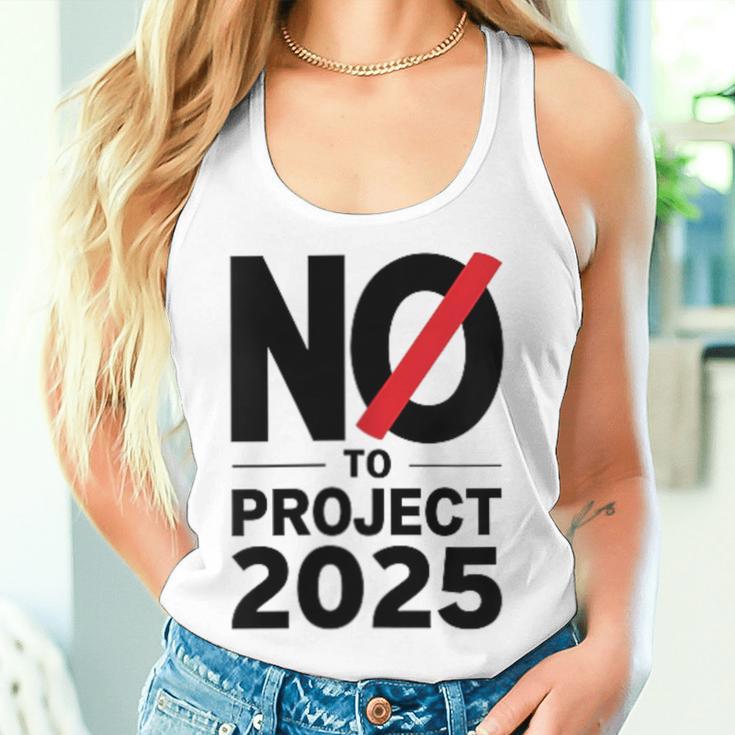 No To Project 2025 Women Tank Top - Monsterry
