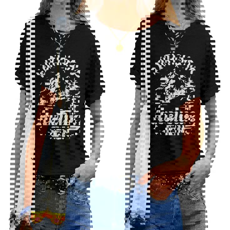 Fourth Grade Let The Adventure Begin Back To School Boy Girl Women T ...