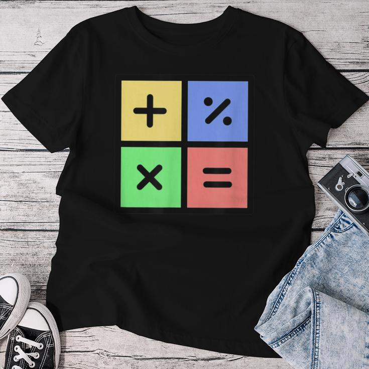 Math Plus Minus Division Multiplication Teacher Mathematics Women T ...