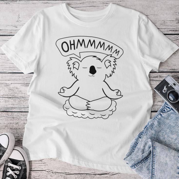 Ohmmm Yoga Niños Koala I Colorear Dibujo Cuello Camiseta de mujer ...