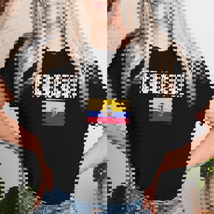 Chucha Ecuador Bandera Ecuatoriana Chucha Camiseta de mujer - Regaloses