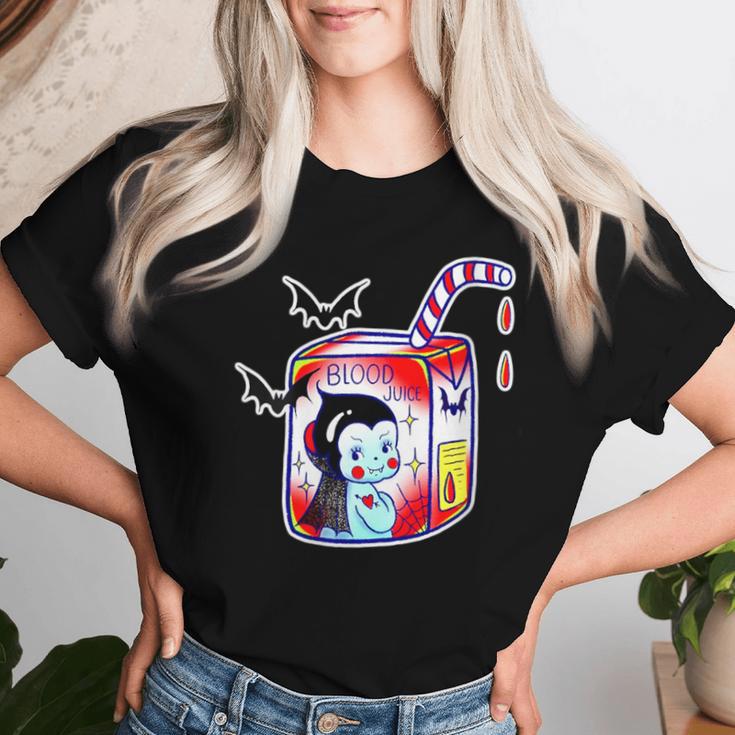 Kewpie Baby Vampire Blood Juice Juice Box Tattoo Flash Women T-shirt ...